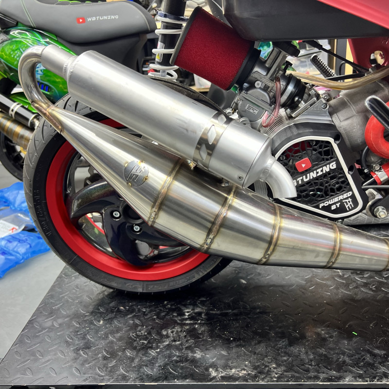 HT for RACE CARBON Uitlaat - Piaggio 125-180