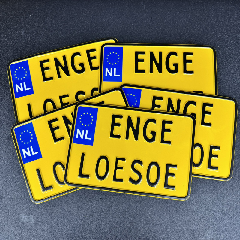 ENGE LOESOE Kentekenplaat motor