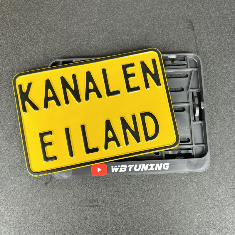 CHANNEL ISLAND Plaque d'immatriculation moto