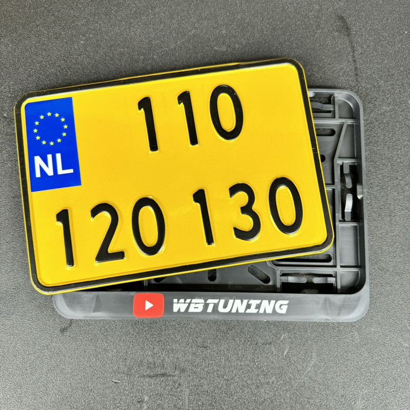 110 120 130 Kentekenplaat motor