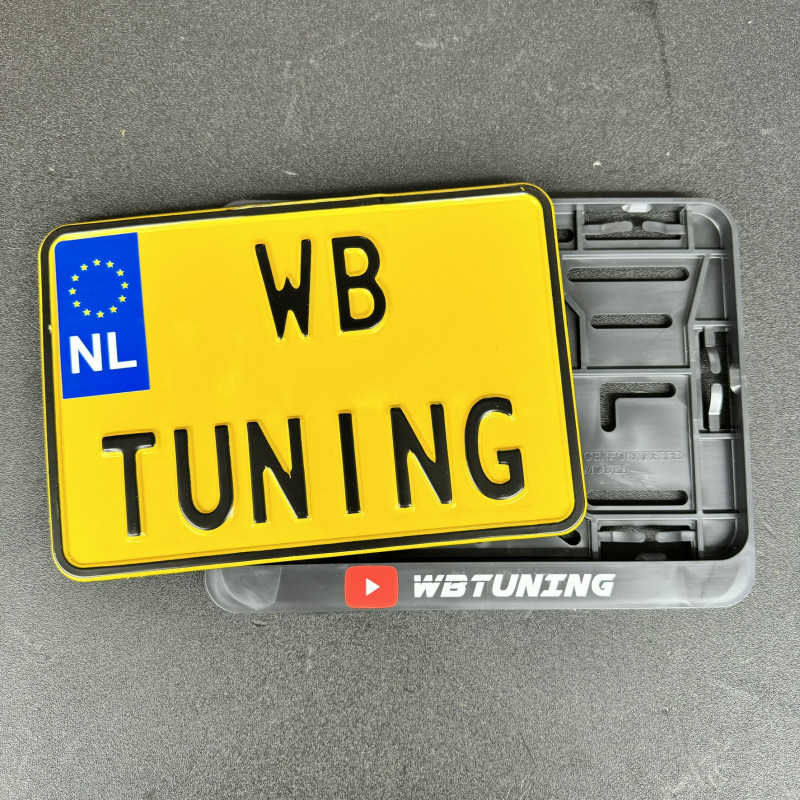 WBTUNING Kentekenplaat motor